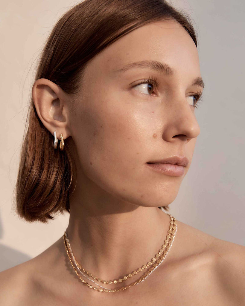 ECHO HOOPS (18K GOLD PLATED) – KIRSTIN ASH (Australia)