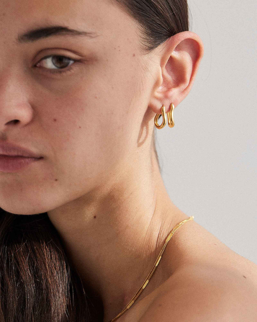 ECHO HOOPS (18K GOLD PLATED) – KIRSTIN ASH (Australia)