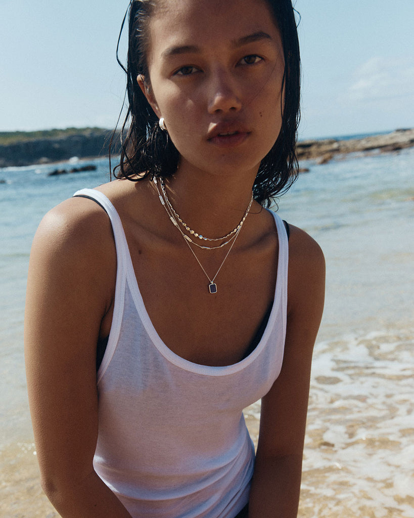 LAPIS PENDANT NECKLACE (STERLING SILVER) – KIRSTIN ASH (Australia)