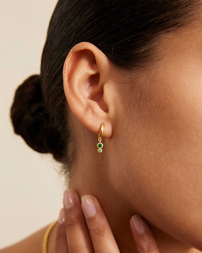 IL MARE DROPLET HOOPS (18K GOLD PLATED) – KIRSTIN ASH (Australia)