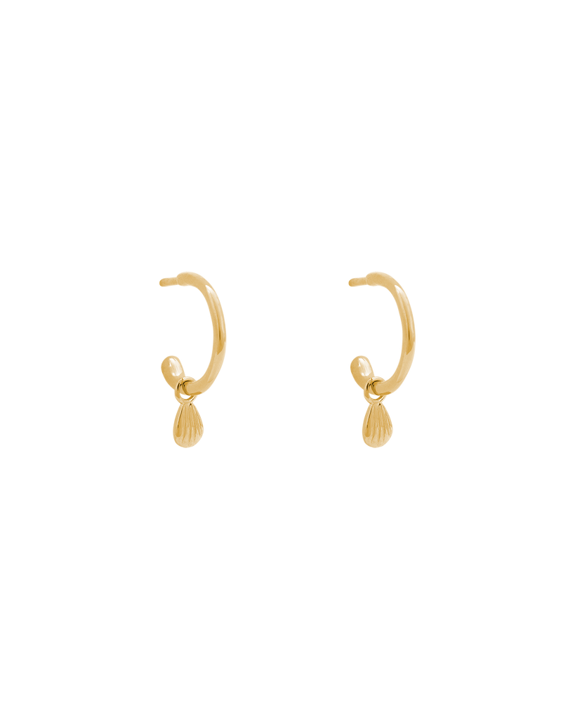 BLOOM DROP HOOPS (18K GOLD PLATED) – KIRSTIN ASH (Australia)