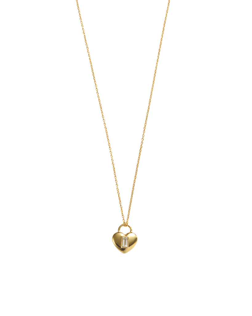 VERA HEART LOCK NECKLACE (18K GOLD PLATED) – KIRSTIN ASH (Australia)
