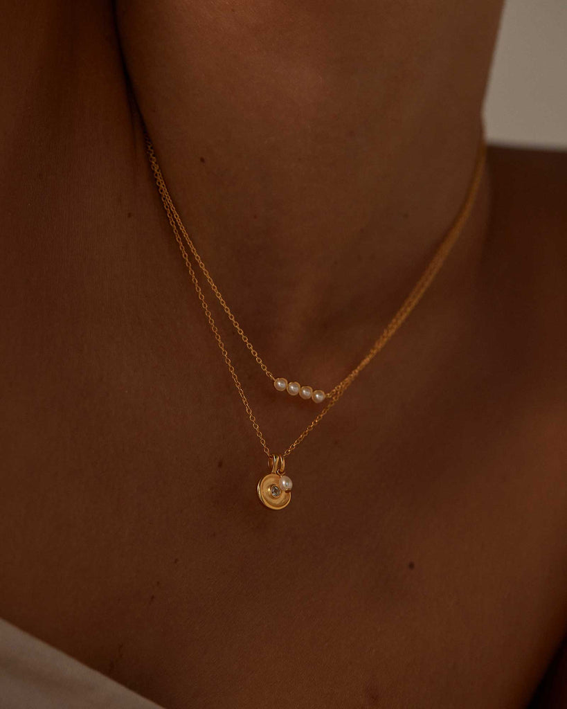 SOLSTICE PEARL NECKLACE (18K GOLD VERMEIL) – KIRSTIN ASH (Australia)