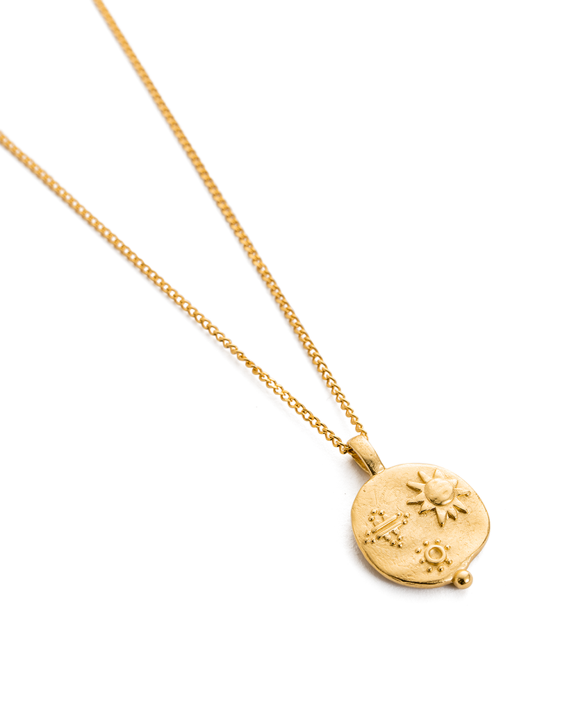 DESERT SUN COIN NECKLACE (18K GOLD VERMEIL) – KIRSTIN ASH (Australia)